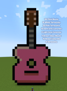 How to Build A Guitar in Minecraft – ChromaGlitch