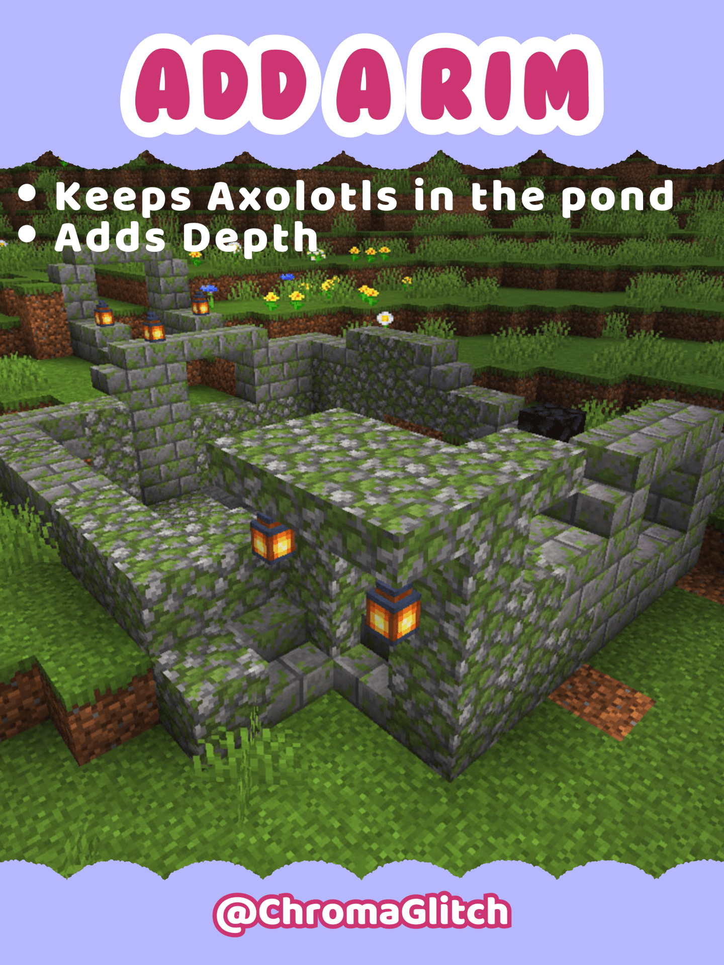 How to Build An Axolotl Pond in Minecraft – ChromaGlitch