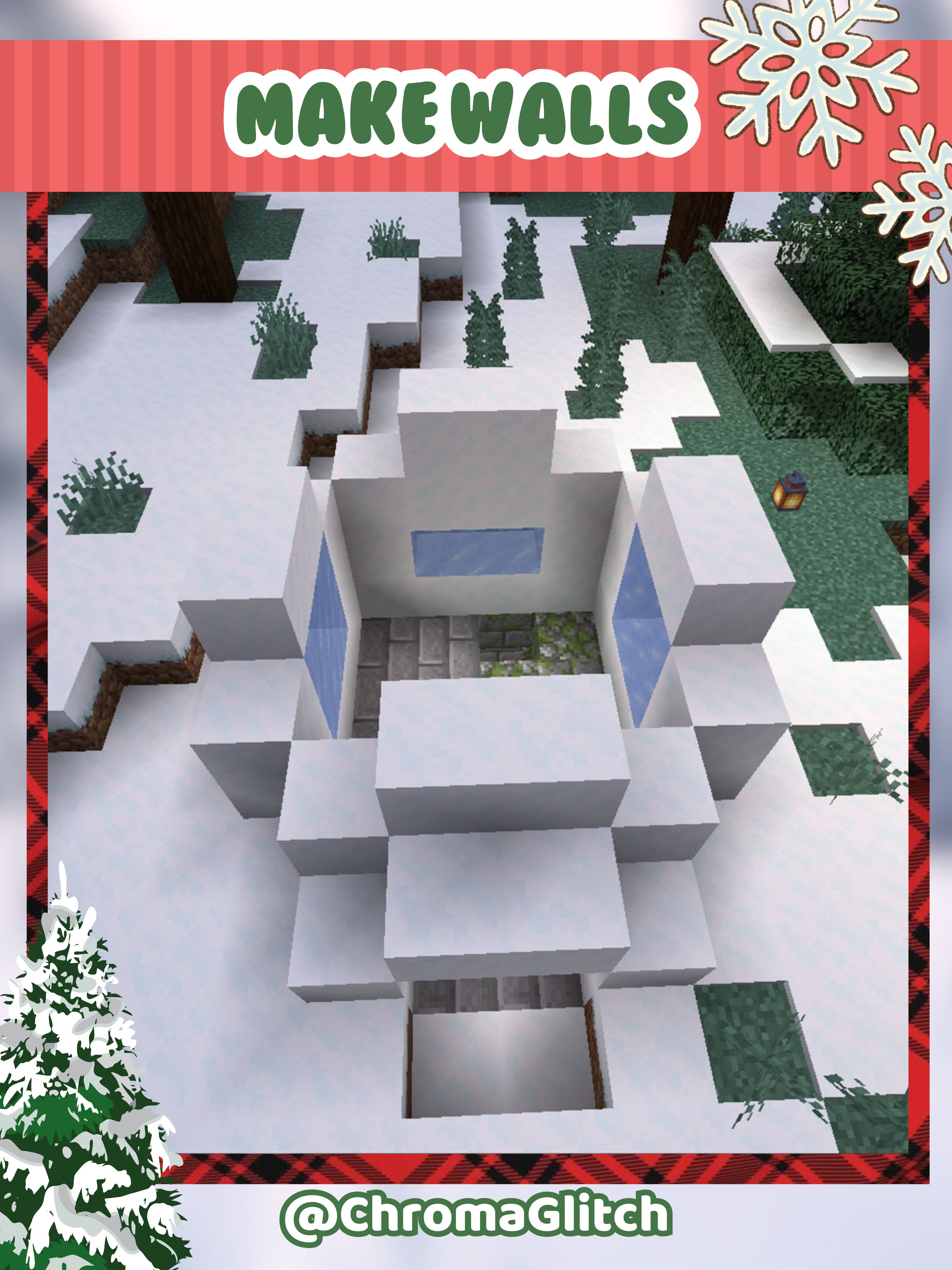 How to Build a Simple Split-Level Igloo in Minecraft – ChromaGlitch