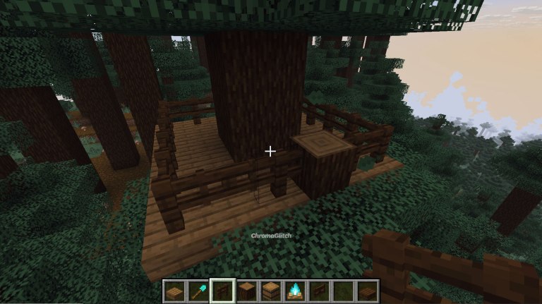 How To Build A Simple Treehouse in Minecraft – ChromaGlitch
