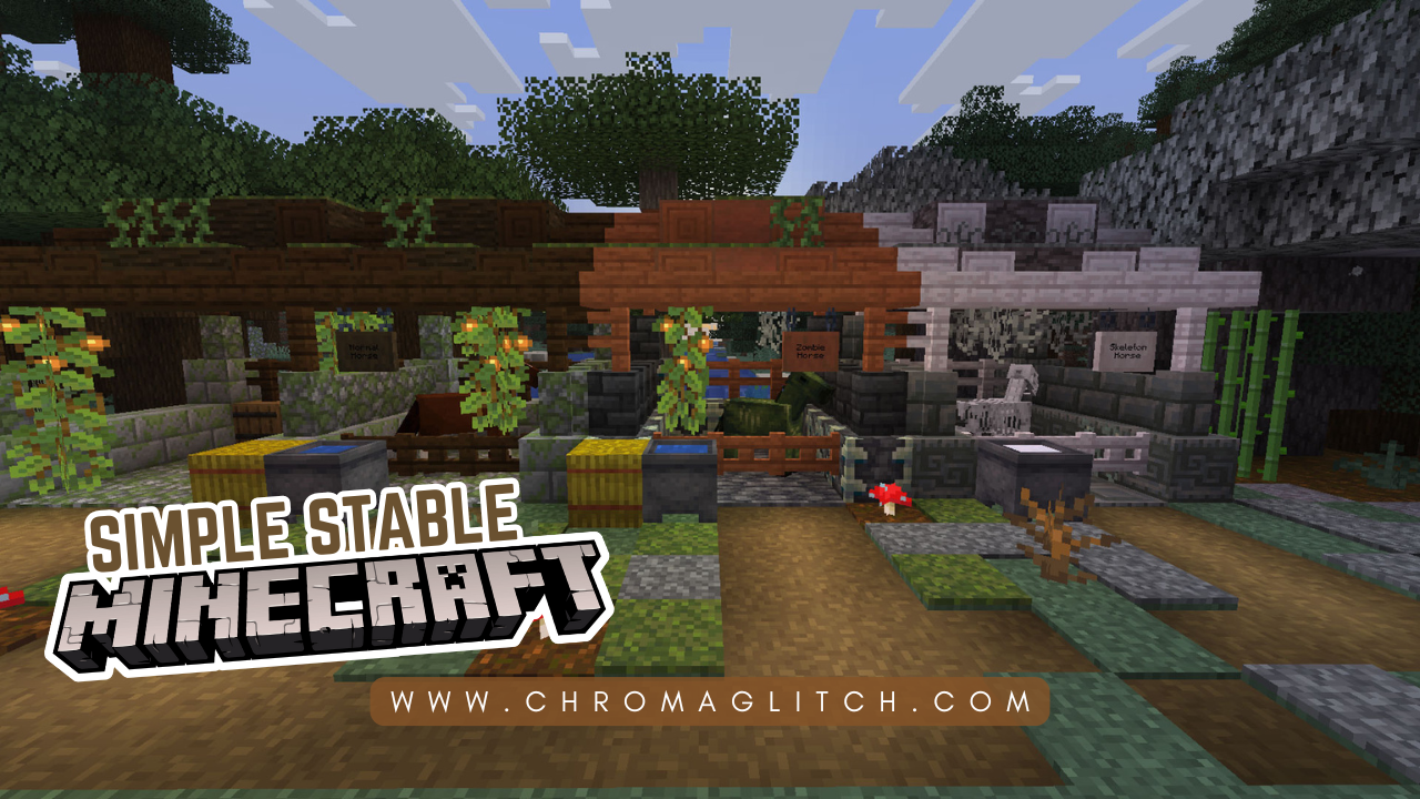 How to Make A Simple Horse Stable in Minecraft – ChromaGlitch